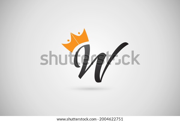 Hand Written W Alphabet Letter Logo Stock Vector (Royalty Free ...