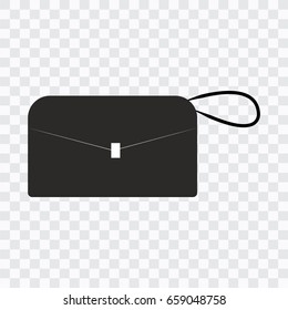 Handbag Icon On Transparent Background Stock Vector (Royalty Free ...