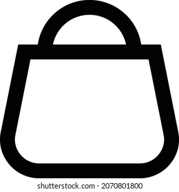 Handtasche, Vektorgrafik auf transparentem Hintergrund. Symbole: Stock ...