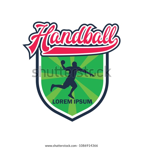 Handball Logo Text Space Your Slogan Stock Vector (Royalty Free) 1086914366