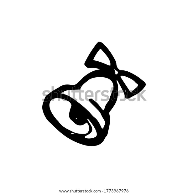Handbell Sketch Vector Illustration On White Stock Vector (Royalty Free ...