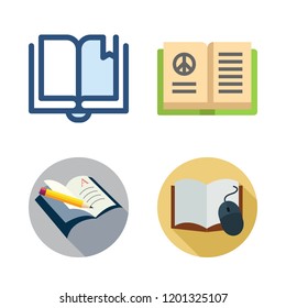 Handbook Icon Set Vector Set About: vector de stock (libre de regalías ...
