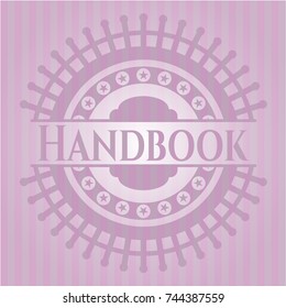 Handbook Pink Emblem Retro Stock Vector (Royalty Free) 744387559 ...