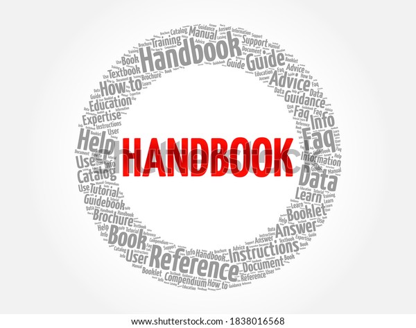 Handbook Word Cloud Collage Concept Background Stock Vector (Royalty ...