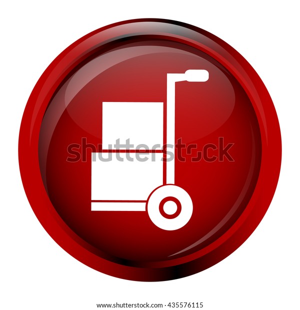 Handcart Symbol Vector Illustration Stock Vector (Royalty Free ...