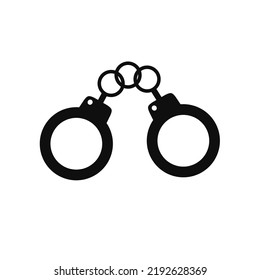 Handcuff Icon Vector Simple Design Stock Vector (Royalty Free ...