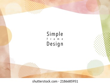 Handdrawn Abstract Simple Frame Design Stock Vector (Royalty Free ...
