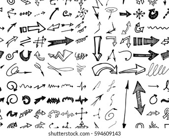 Hand Drawn Arrow Doodle Icon Stock Vector (Royalty Free) 762596806