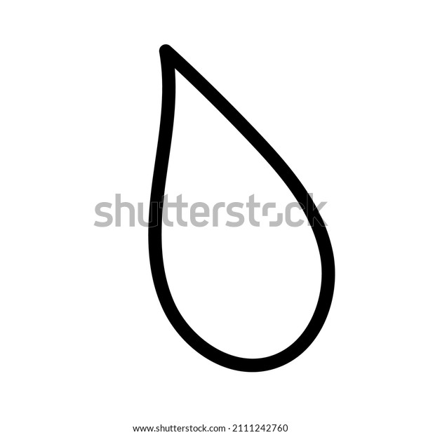Handdrawn Doodle Water Drop Outline Clip Stock Vector (Royalty Free ...