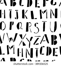 Vector Shadow Hand Drawn Alphabet Hand: เวกเตอร์สต็อก (ปลอดค่าลิขสิทธิ์ ...