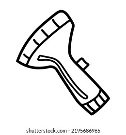 Handdrawn Flashlight Isolated On White Background Stock Vector (Royalty ...