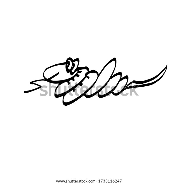 Handdrawn Funny Boa Constrictor Sketch Black Stock Vector (Royalty Free ...