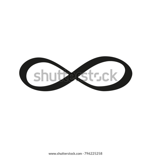 Handdrawn Infinity Symbol Icon Irregular Shape Stock Vector (Royalty ...