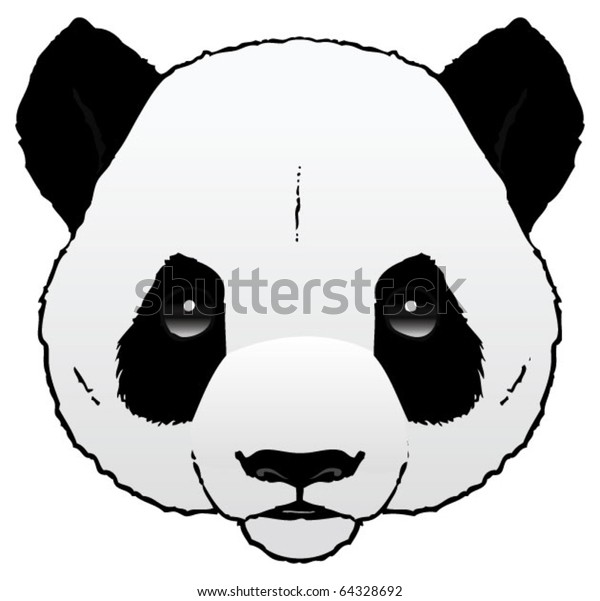 Handdrawn Ink Vector Pandas Head 库存矢量图（免版税）64328692 | Shutterstock