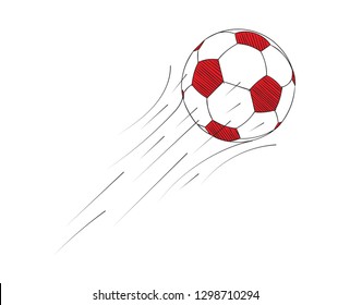 Handdrawn Speed Football Vector Stock Vector (Royalty Free) 1298710294 ...
