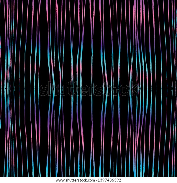 Handdrawn Striped Seamless Texture Color Vector Stock Vector (Royalty ...