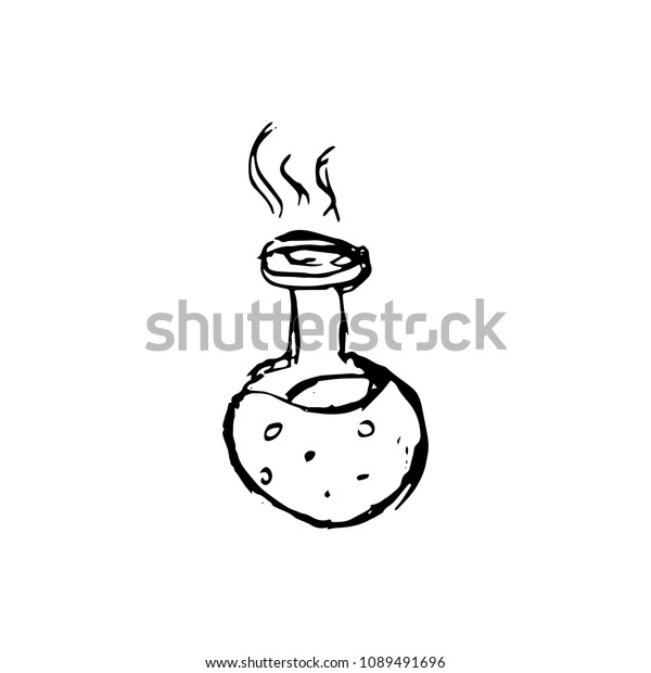 Handdrawn Vial Doodle Icon Hand Drawn Stock Vector (Royalty Free ...