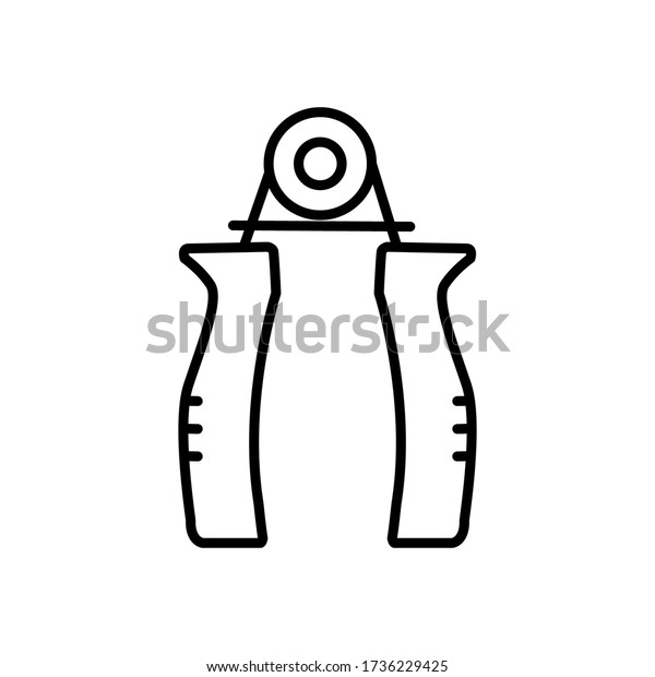 Handgrip Icon Outline Style Vector Your Stock Vector (Royalty Free ...