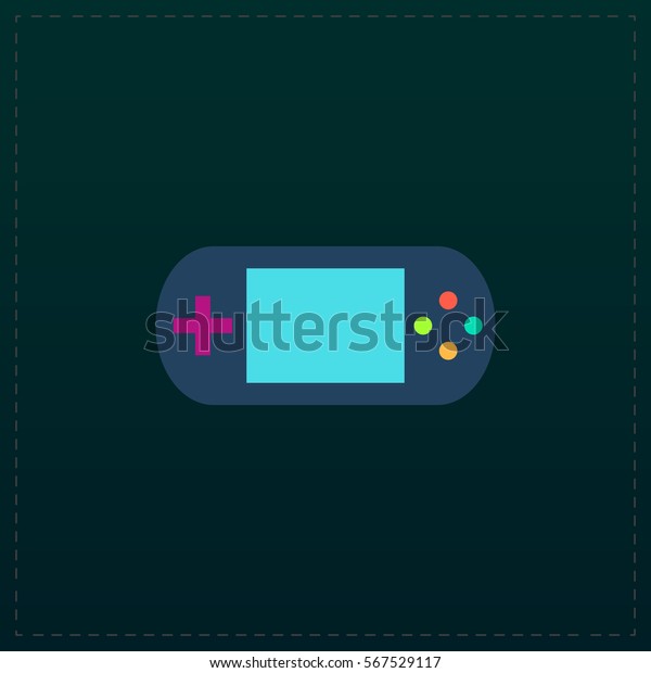 Handheld Game Console Color Symbol Icon Stock Vector (Royalty Free ...