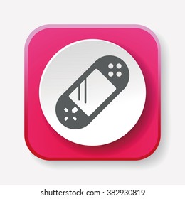 Handheld Game Consoles Icon Stock Vector (Royalty Free) 382930819 ...