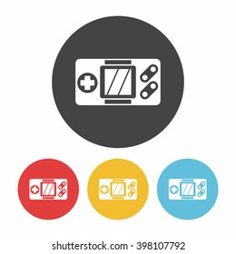 Handheld Game Consoles Icon Stock Vector (Royalty Free) 398107792 ...