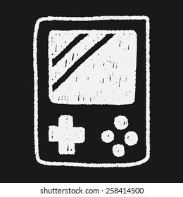 Handheld Game Doodle Drawing Stock Vector (Royalty Free) 258414500 ...