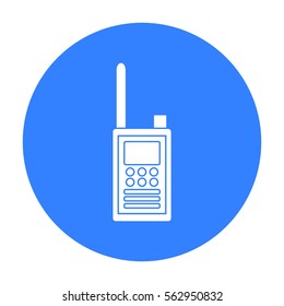 Handheld Transceiver Icon Black Style Isolated Stock Vector (Royalty ...