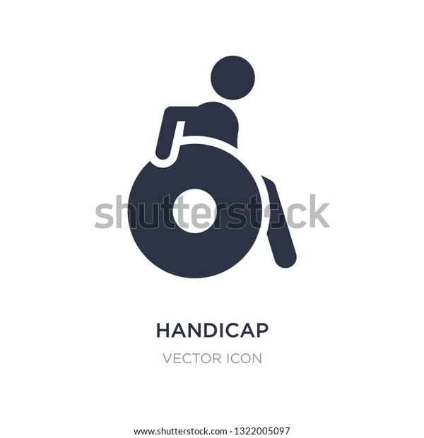 handicap icon on white background. Simple element illustration from ...