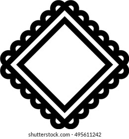 Handkerchief Outline Icon Stock Vector (Royalty Free) 495611242 ...