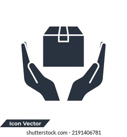 Handle Care Icon Logo Vector Illustration Stock Vector (Royalty Free ...