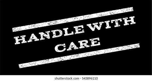 Handle Care Watermark Stamp Text Caption Stock Vector (Royalty Free ...