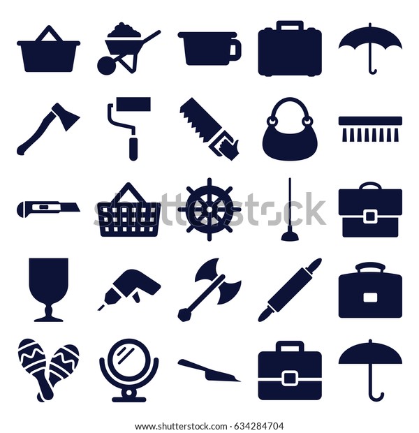 Handle Icons Set Set 25 Handle Stock Vector (Royalty Free) 634284704 ...
