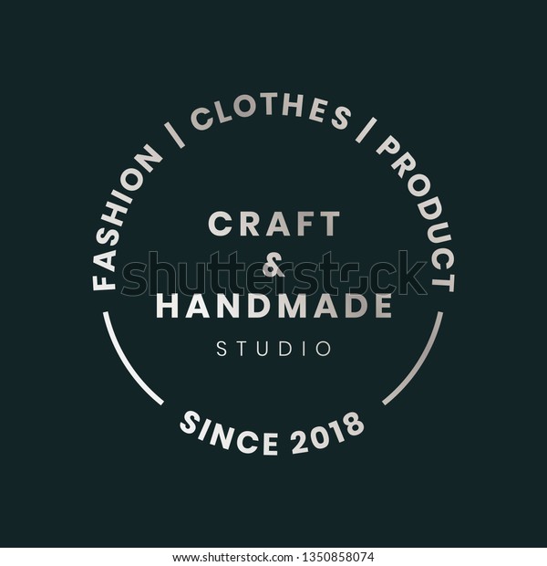 Handmade Crafts Logo Badge Vector Stock Vector (Royalty Free ...