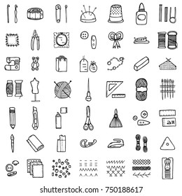 Handmade Icons Set Stock Vector (Royalty Free) 750188617