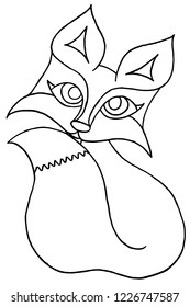 Handmade Pen Drawing Usable Coloring Page Stock Vector (Royalty Free ...