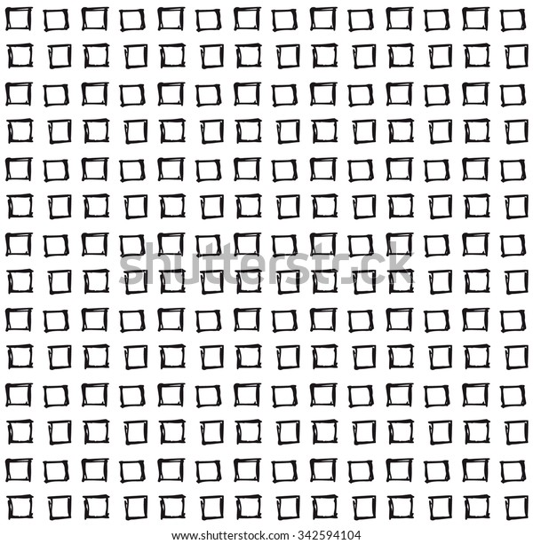 Handmade Seamless Texture Outline Squares Perfect Stock Vector (Royalty ...