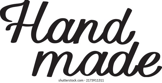 Handmade Typography Logo Design Trendy Lettering Stock Vector (Royalty ...