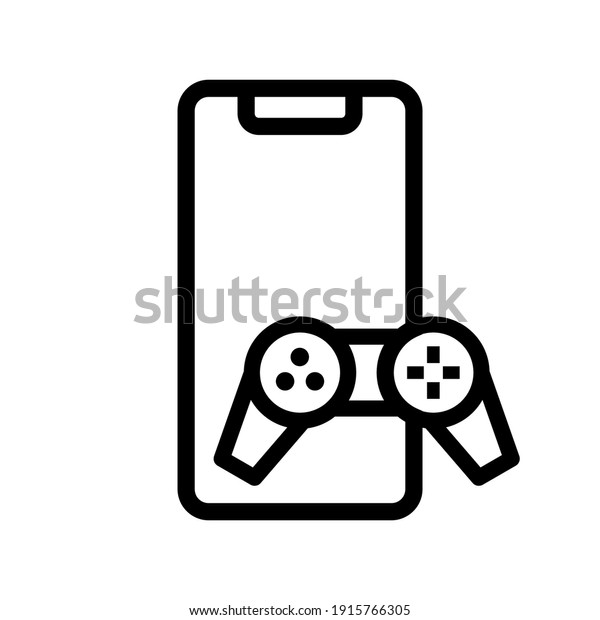 Handphone Gaming Vector Illustration Logo Template Stock Vector ...