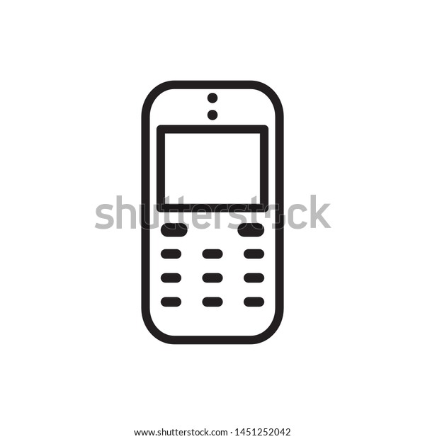 Handphone Icon Vector Illustration Template Stock Vector (Royalty Free ...