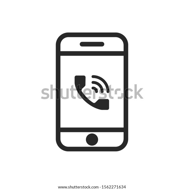 Handphone Icon Vector Symbol Illustration Eps Stock Vector (Royalty ...