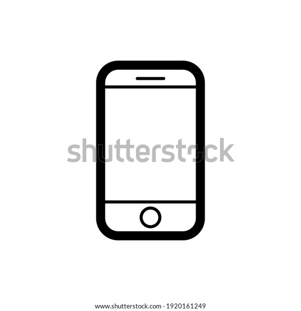 Handphone Symbol Icon Vector Illustration Stock Vector (Royalty Free ...