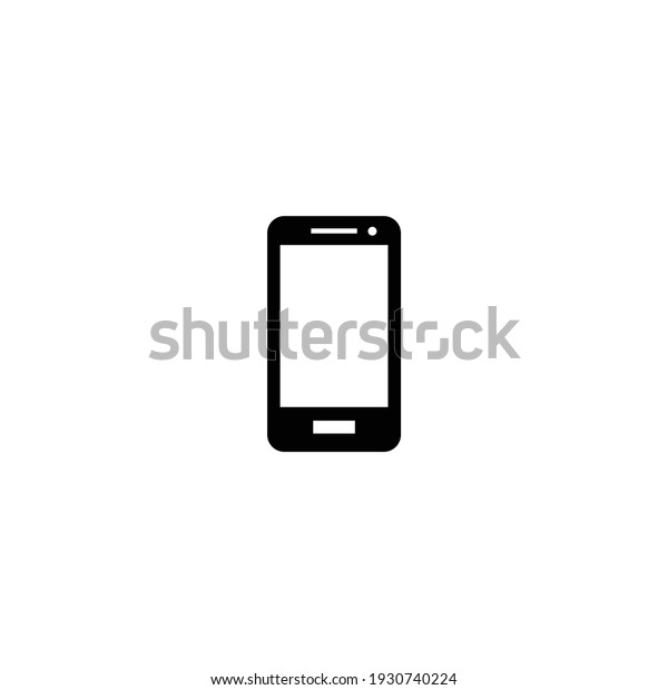 Handphone Vector Icon Isolated White Background Stock Vector (Royalty ...