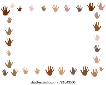 576 Border handprints Images, Stock Photos & Vectors | Shutterstock