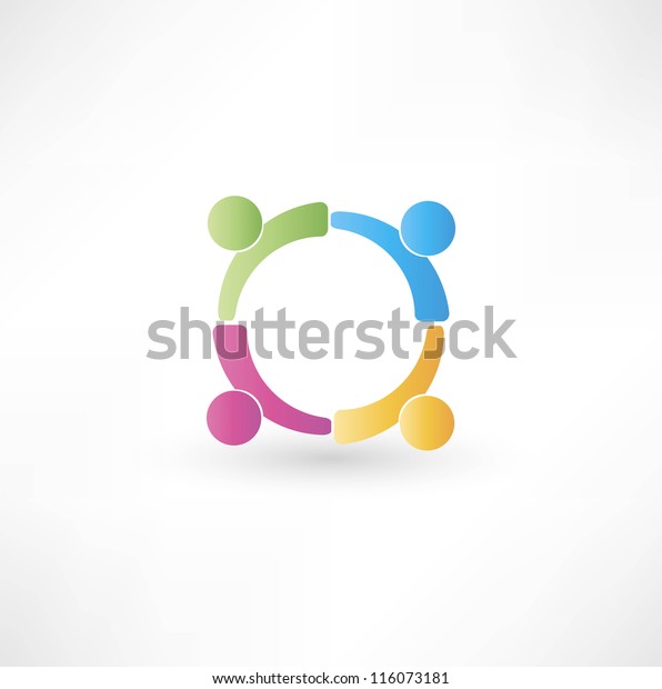 Hands Connecting Icon Stock Vector (Royalty Free) 116073181 | Shutterstock