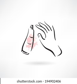 Hands Cream Icon Stock Vector (Royalty Free) 194902406 | Shutterstock