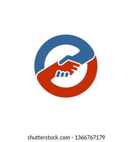 Hands Deal Logo Stock Vector (Royalty Free) 1366767179 | Shutterstock