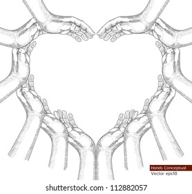 6,431 Unity of hands sketch Images, Stock Photos & Vectors | Shutterstock