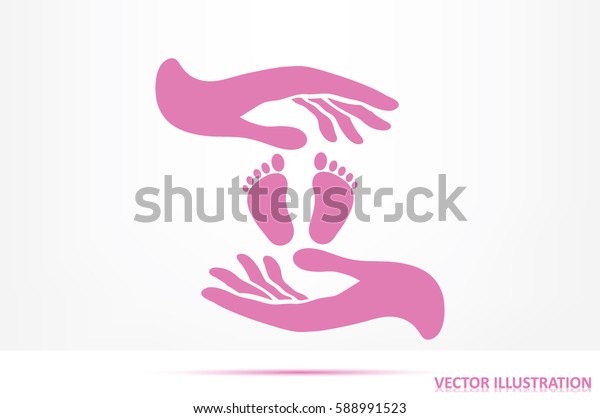 Hands Feet Icon Vector Illustration Eps10 Stock Vector (Royalty Free ...