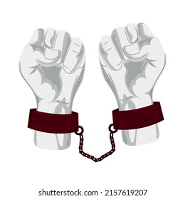 Hands Fist Chains Icon Stock Vector (Royalty Free) 2157619207 ...