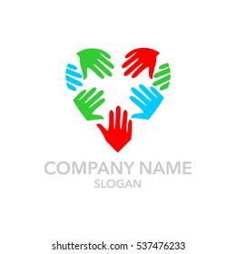 Hand Symbol Community Vector Icon Stock Vector (Royalty Free ...